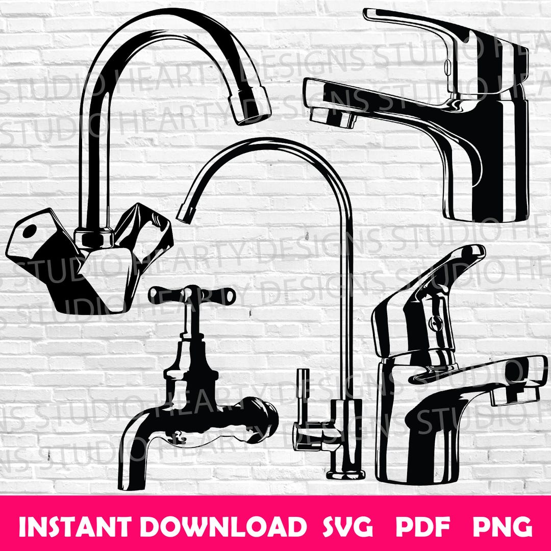Water Tap SVG Bundle: Faucet Cut Files for Cricut (digital Download) - Etsy