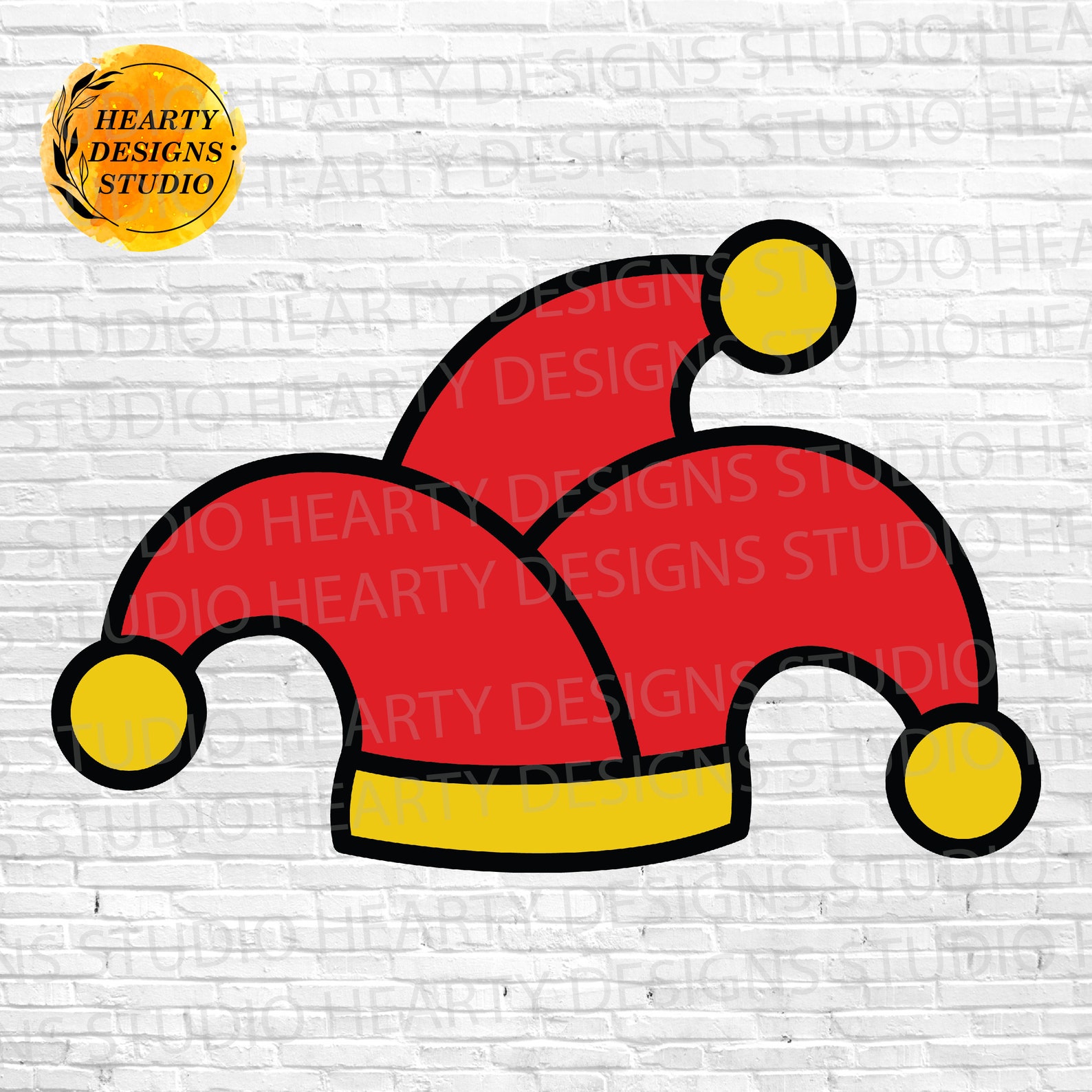 Jester Hat Svg Jester Hat Cricut Jester Hat Vector Clown Hat Svg Jester ...