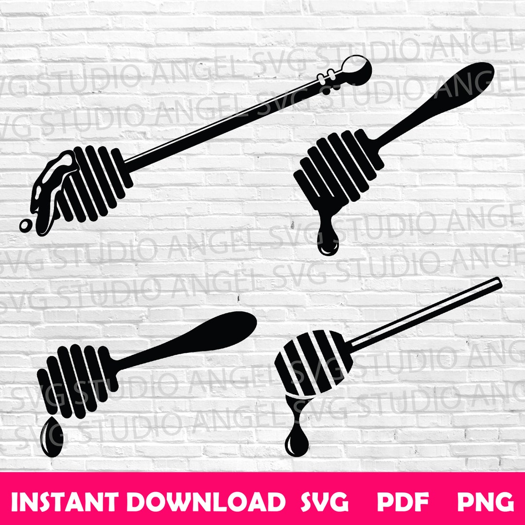 Honey Stick Svg Honey Dripper Svg Honey Stick Cricut Svg Honey Stick ...