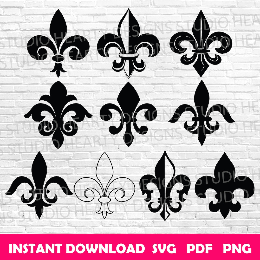 Fleur De Lis Svg Fleur De Lis Vector Fleur De Lis Cricut Fleur De Lis ...