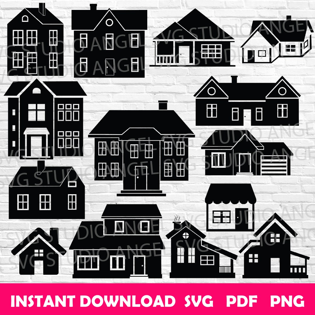 House Svg House Cricut Svg House Svg Cut Files House Svg Bundle House ...