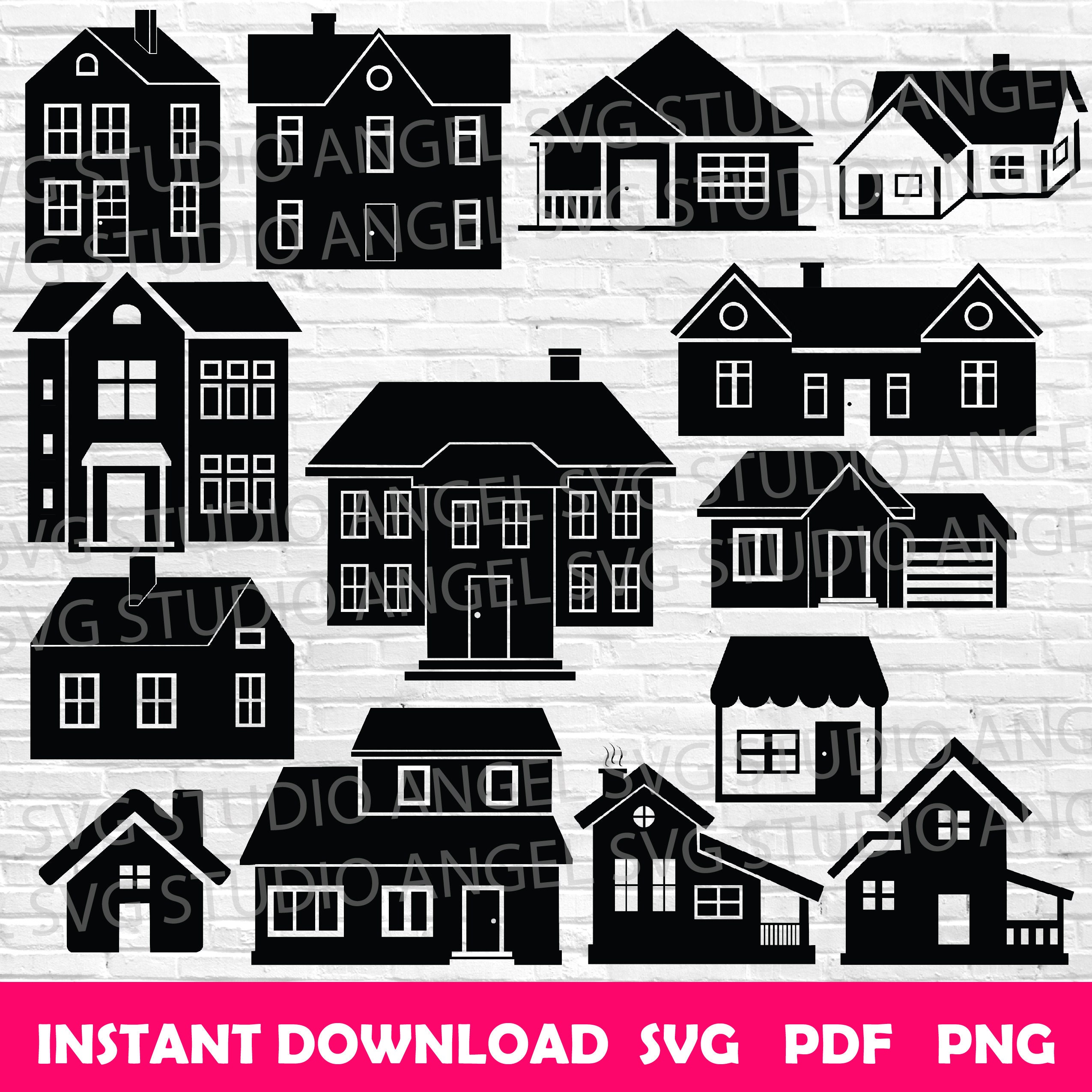 House Svg House Cricut Svg House Svg Cut Files House Svg Bundle House ...