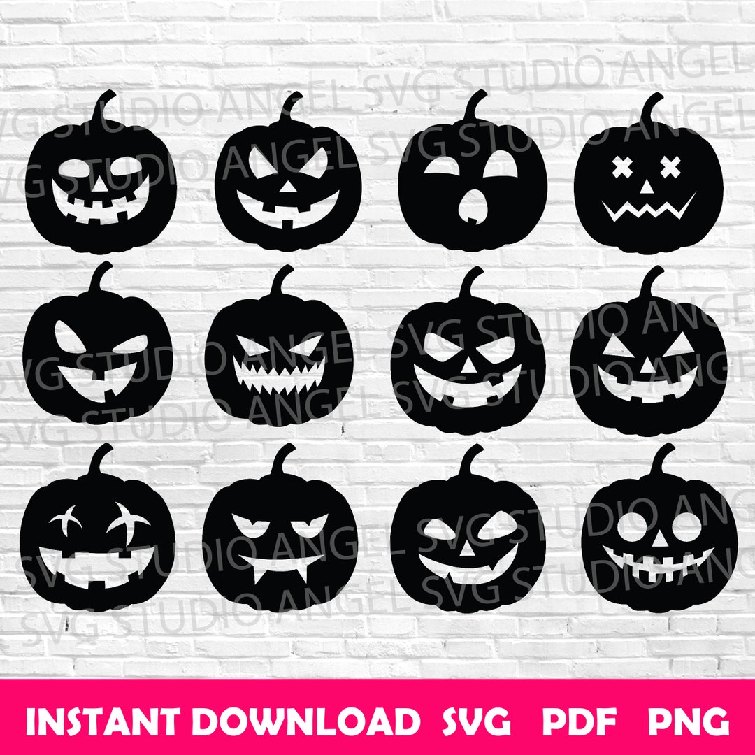 Halloween Pumpkin Svg Pumpkin Faces Svg Halloween Pumpkin Cricut ...
