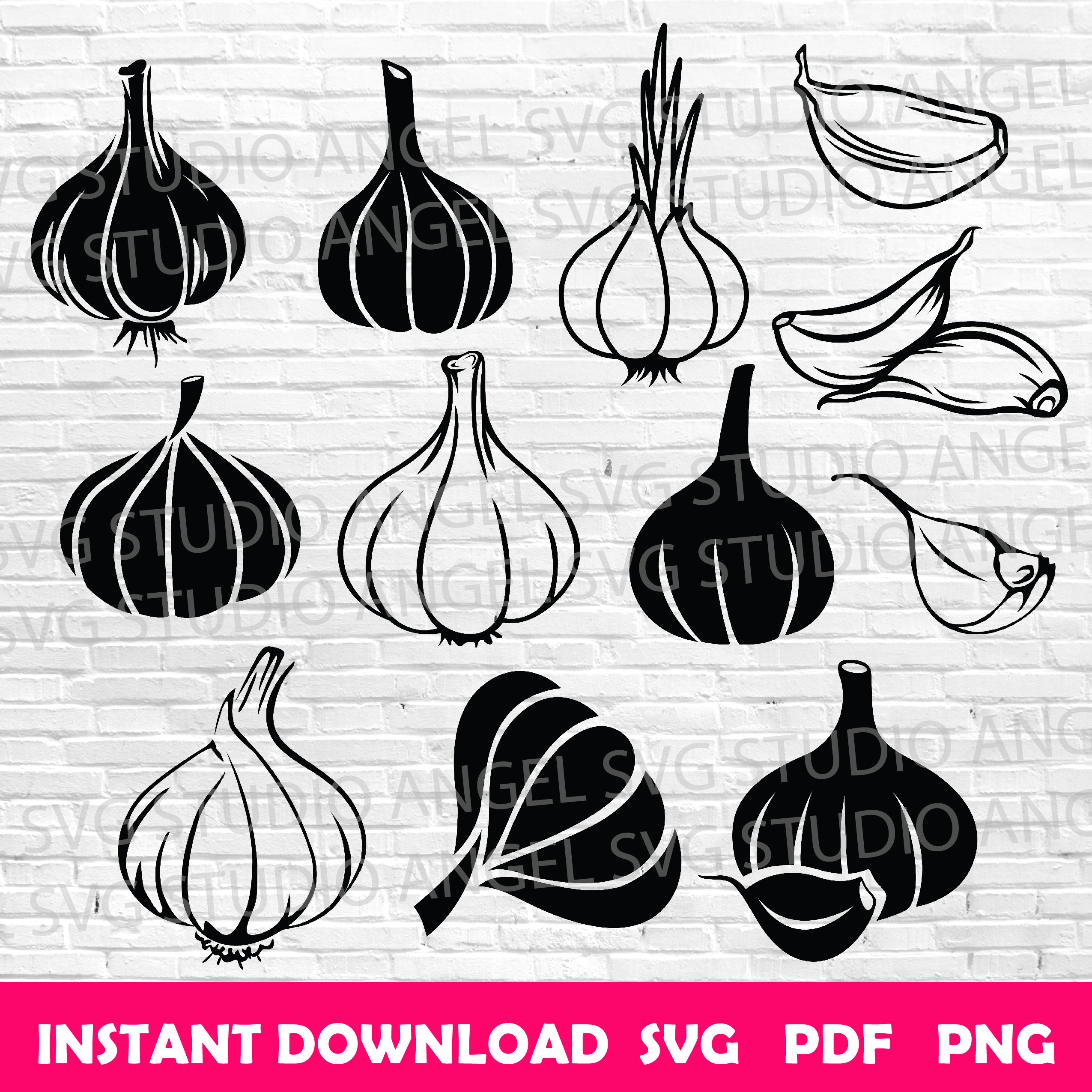 Garlic Svg Garlic Clove Svg Garlic Cricut Garlic Svg Cut File Garlic ...