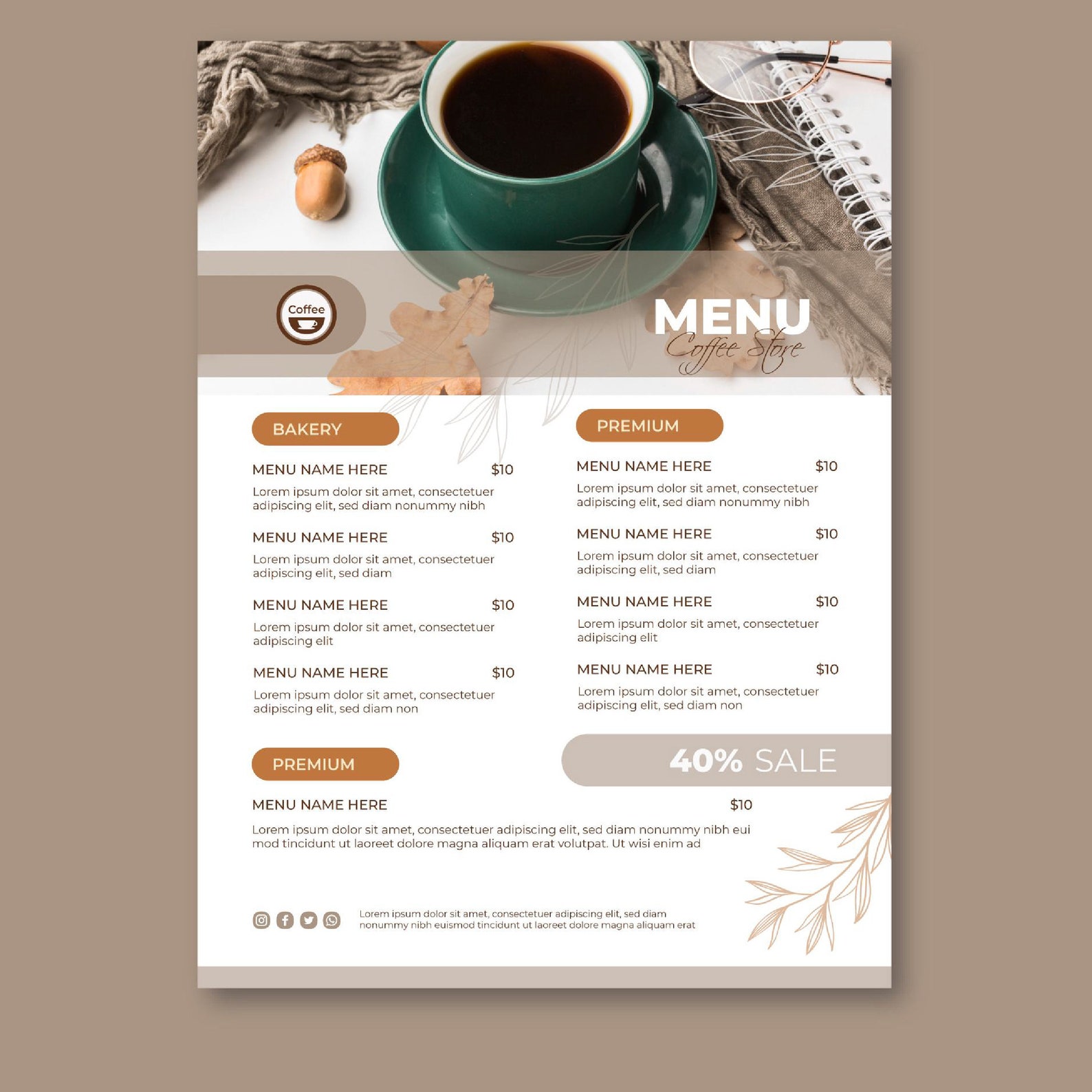 Custom Food Menu Custom Restaurant Menu Custom Bakery Menu - Etsy