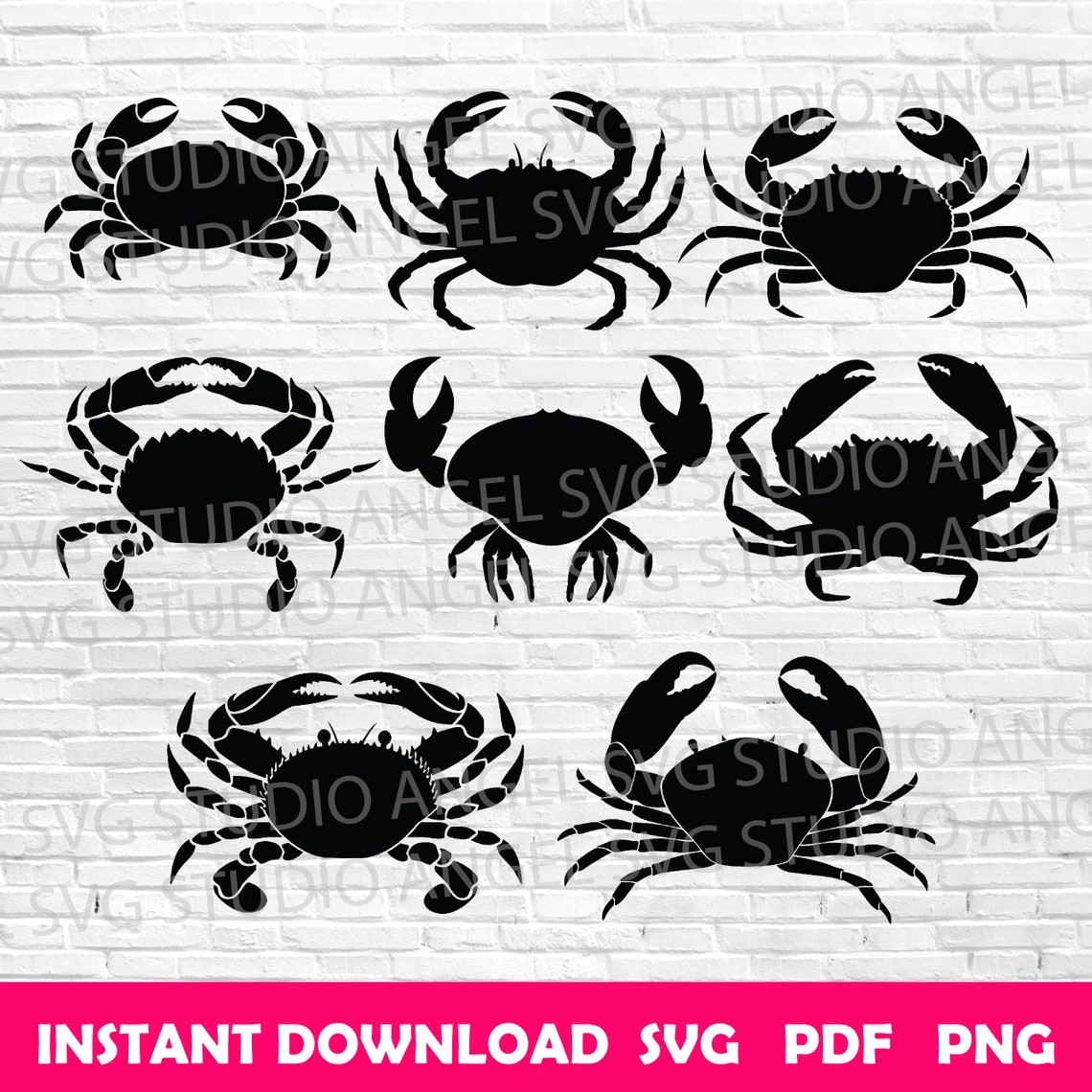 Crab Svg Crabs Svg Crab Cricut Svg Crab Clipart Svg Crab Vector Svg ...