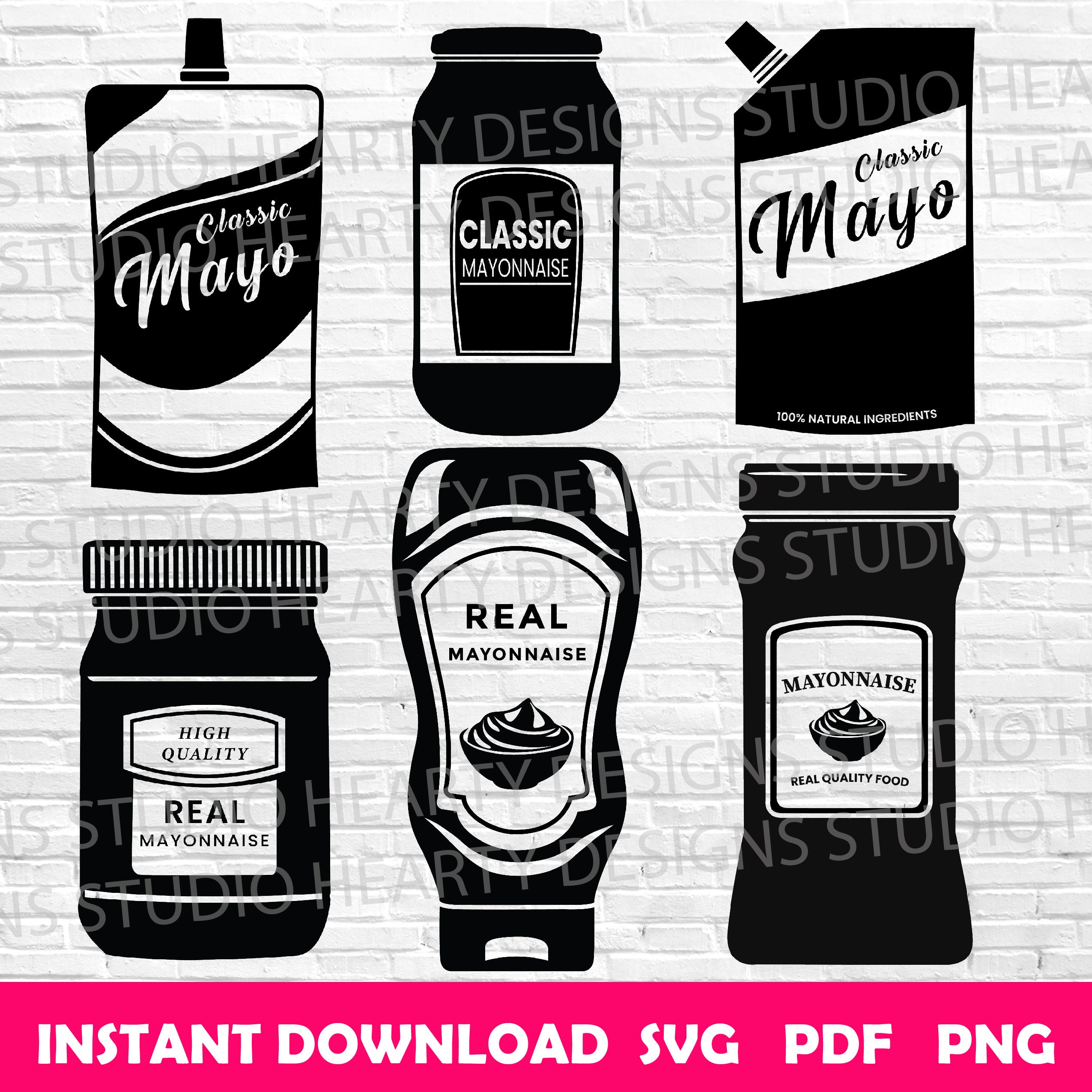 Mayonnaise Svg Mayonnaise Cricut Mayonnaise Svg Cut Files Mayonnaise ...
