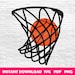 Basketball Hoop Svg Basketball Hoop Cricut Basketball Rim Svg ...