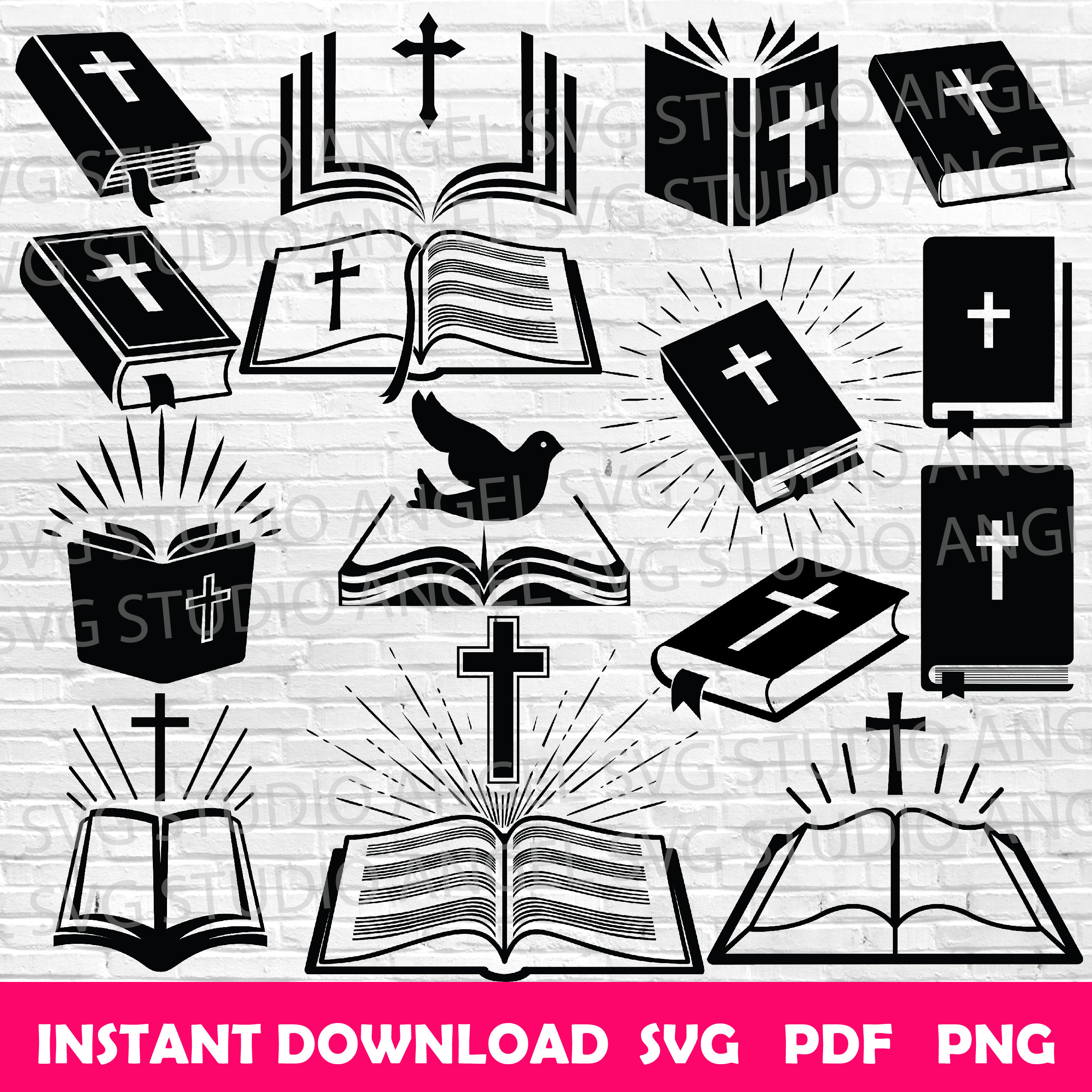Bible Svg Bible Svg Cut Files Bible Cricut Bible Clipart Bible - Etsy ...