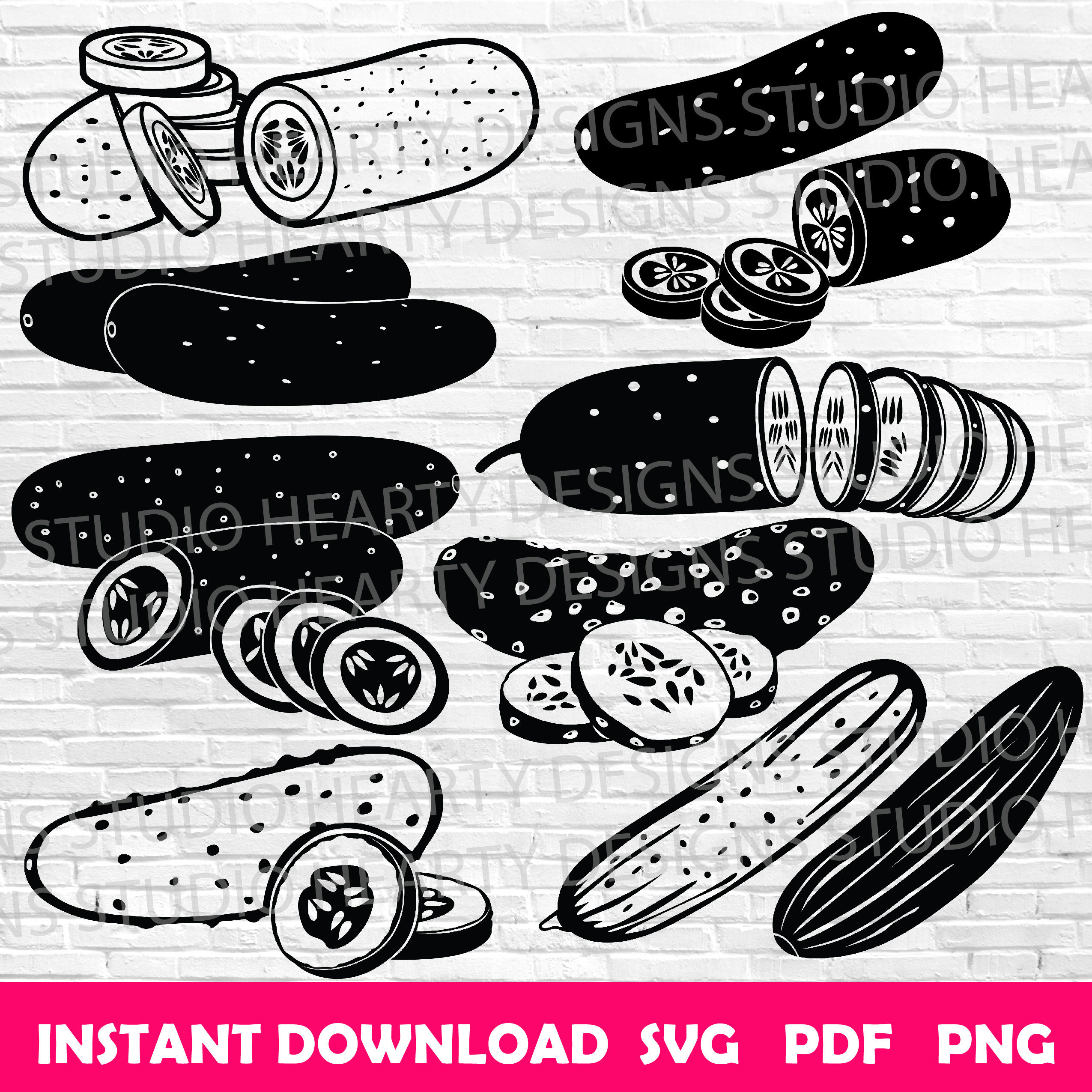 Cucumber Svg Cucumber Cricut Svg Cucumber Svg Cut Files Cucumber Vector ...