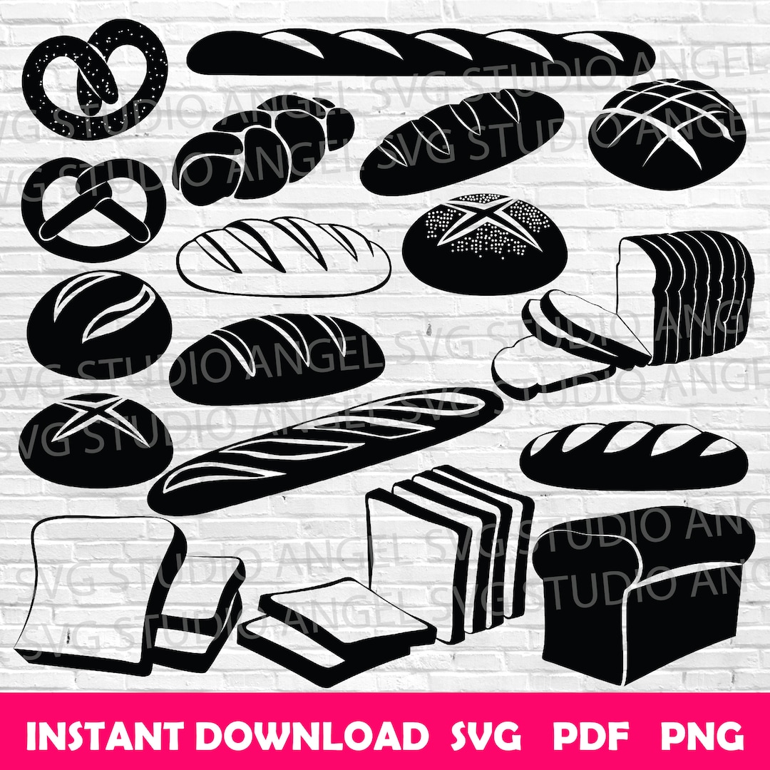 Bread Svg Bread Cricut Svg Bread Svg Cut Pretzel Svg Cut Bread Svg ...