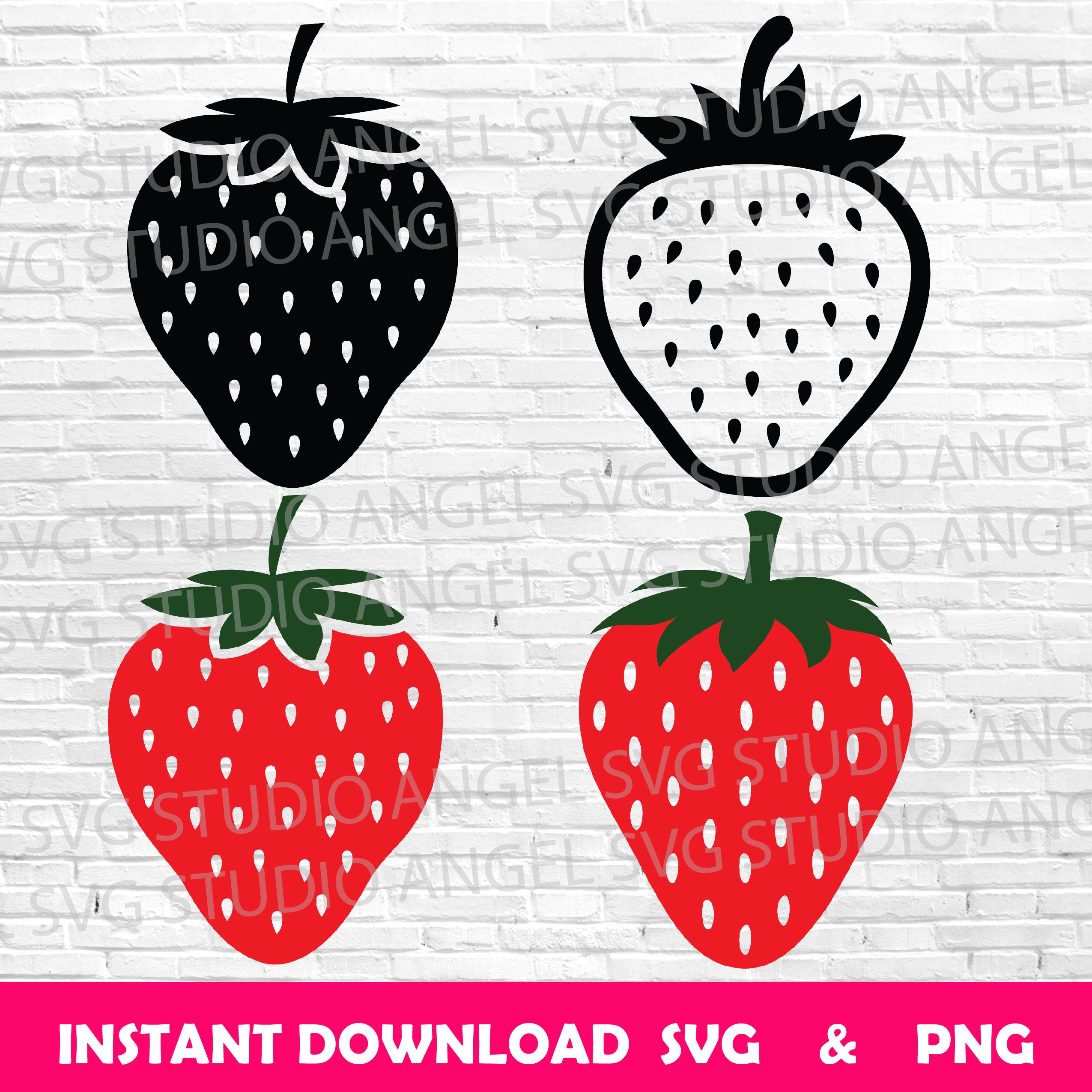 Strawberry Svg Strawberry Svg Design Strawberry Cricut Strawberry ...