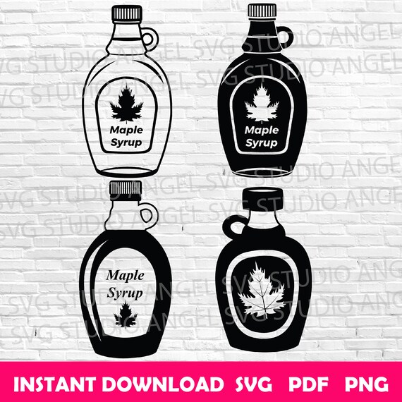 Maple Syrup Bottle Vector