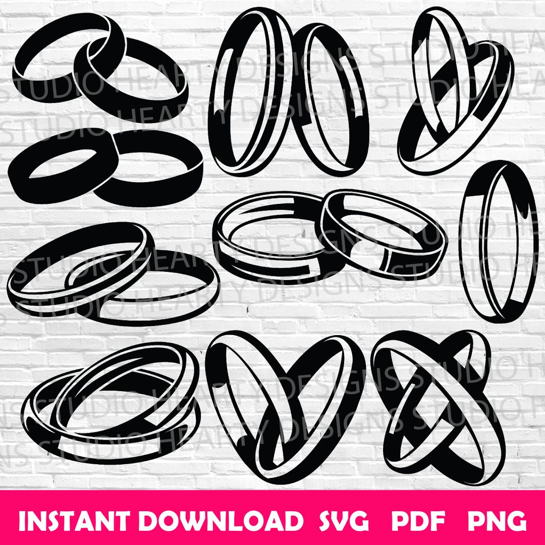 Wedding Band Svg Wedding Band Cricut Wedding Band Vector Wedding Band ...