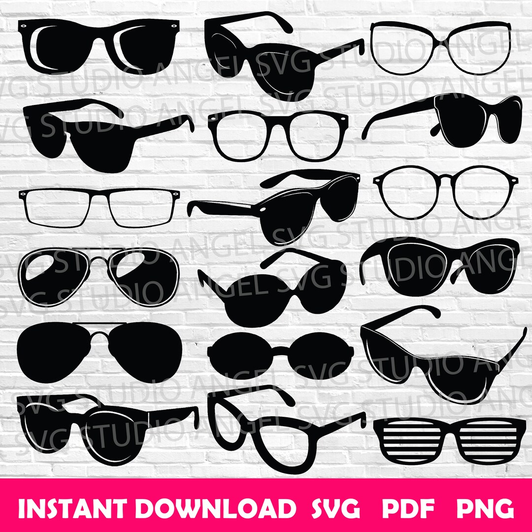 Sunglass Svg Goggles Svg Glasses Svg Shades Svg Sunglass Cricut ...