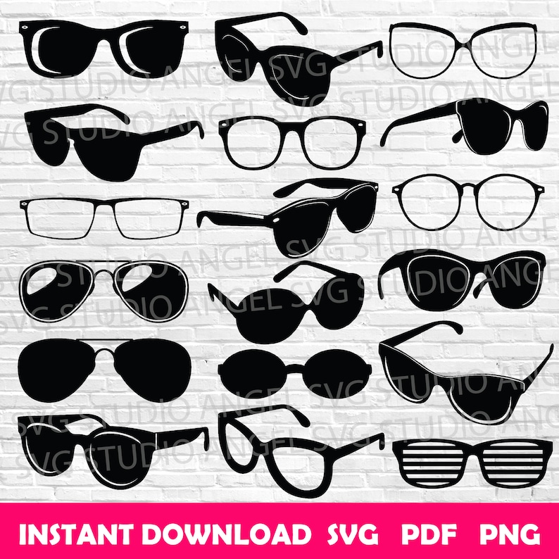 Sunglass Svg Goggles Svg Glasses Svg Shades Svg Sunglass Cricut ...