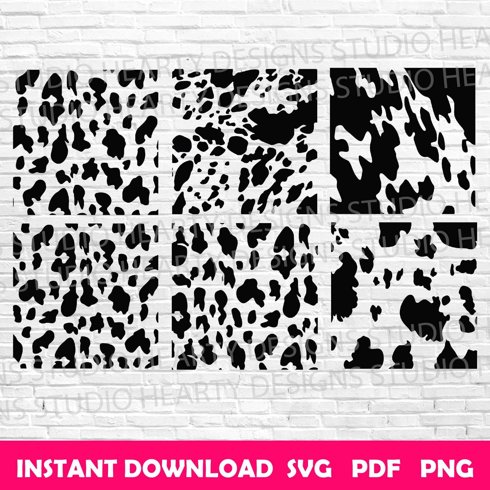 Cow Pattern Svg Cow Print Svg Animal Print Svg Cow Spots Svg Cow ...