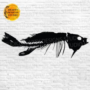 Fishbone Svg Fishbone Cricut Fishbone Silhouette Fishbone Svg Cut Files ...