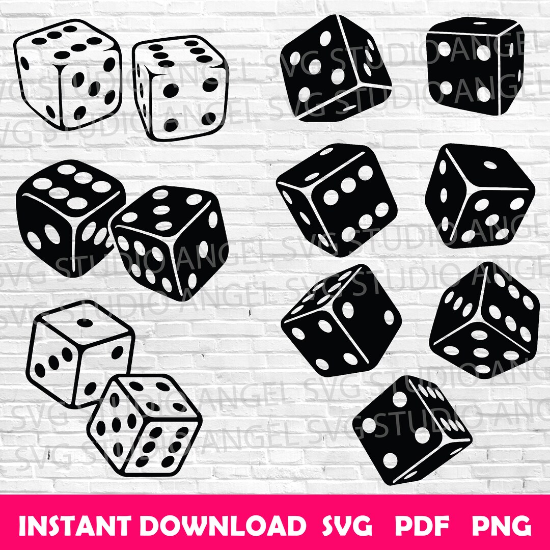 Dice Svg Dice Svg Cut Files Dice Cricut Svg Dice Clipart Svg Dice ...