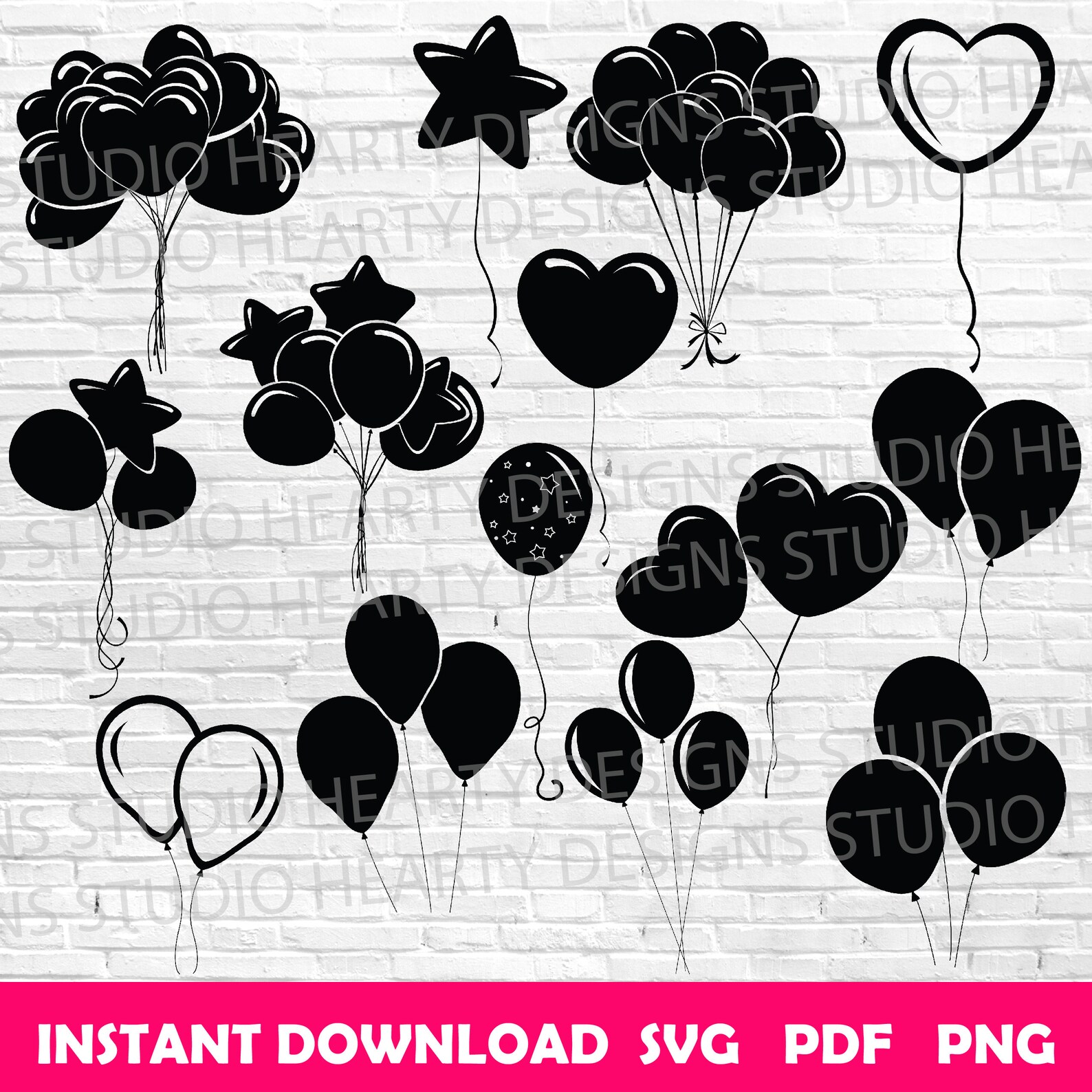 Balloons Svg Balloon Svg Balloons Cricut Svg Party Balloons Svg ...
