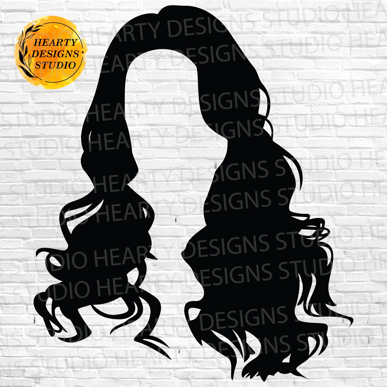 Woman Hairstyle SVG Bundle: Hair Wig Silhouette, Cricut Ready (digital ...