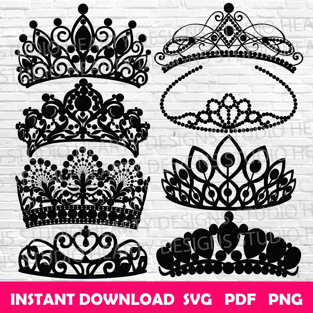 Tiara Svg Tiara Cricut Tiara Svg Bundle Tiara Svg Cut Files Tiara ...