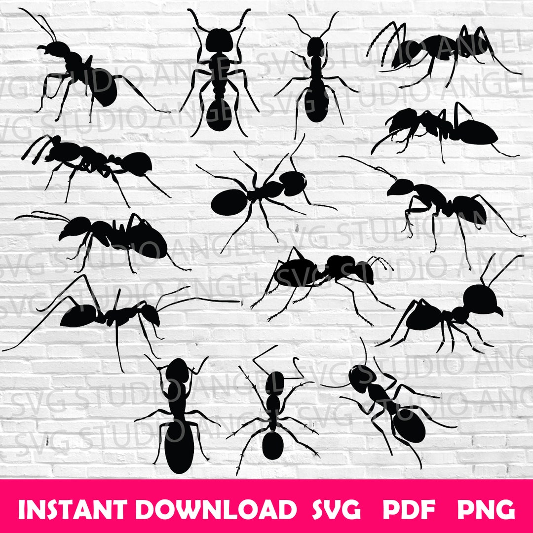 Ants Svg Ants Cricut Ants Clipart Ants Vector Ants Silhouette Ants Svg ...
