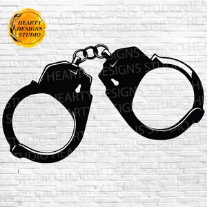Handcuff Svg Handcuff Svg Cut Files Handcuff Cricut Handcuff Clipart ...