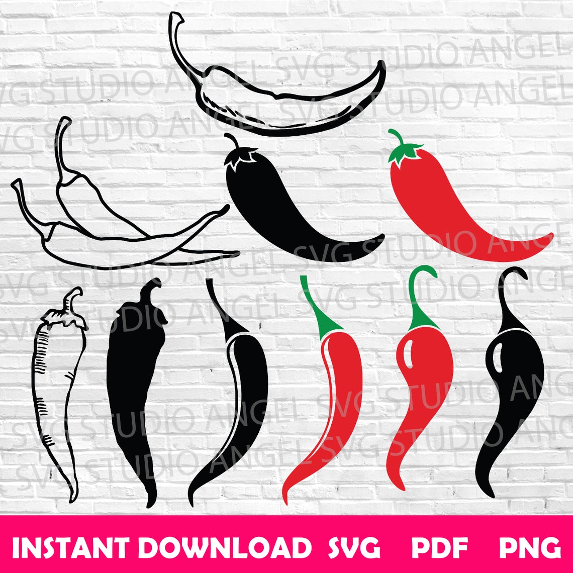 Red Chilli Svg Red Chilli Svg Cut File Red Chilli Cricut Svg - Etsy