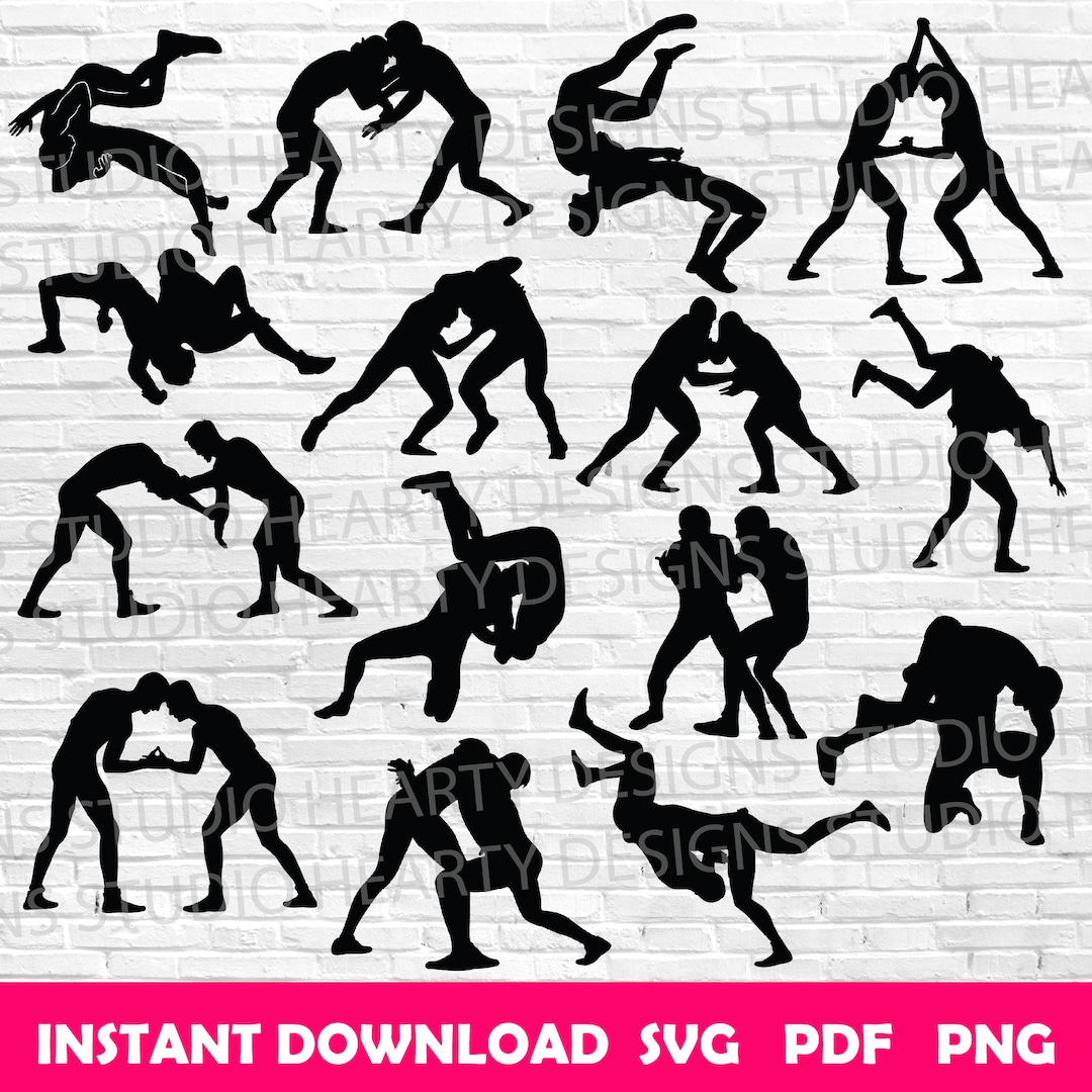 Wrestler Svg Wrestling Svg Wrestler Cricut Wrestler Svg Bundle Wrestler ...