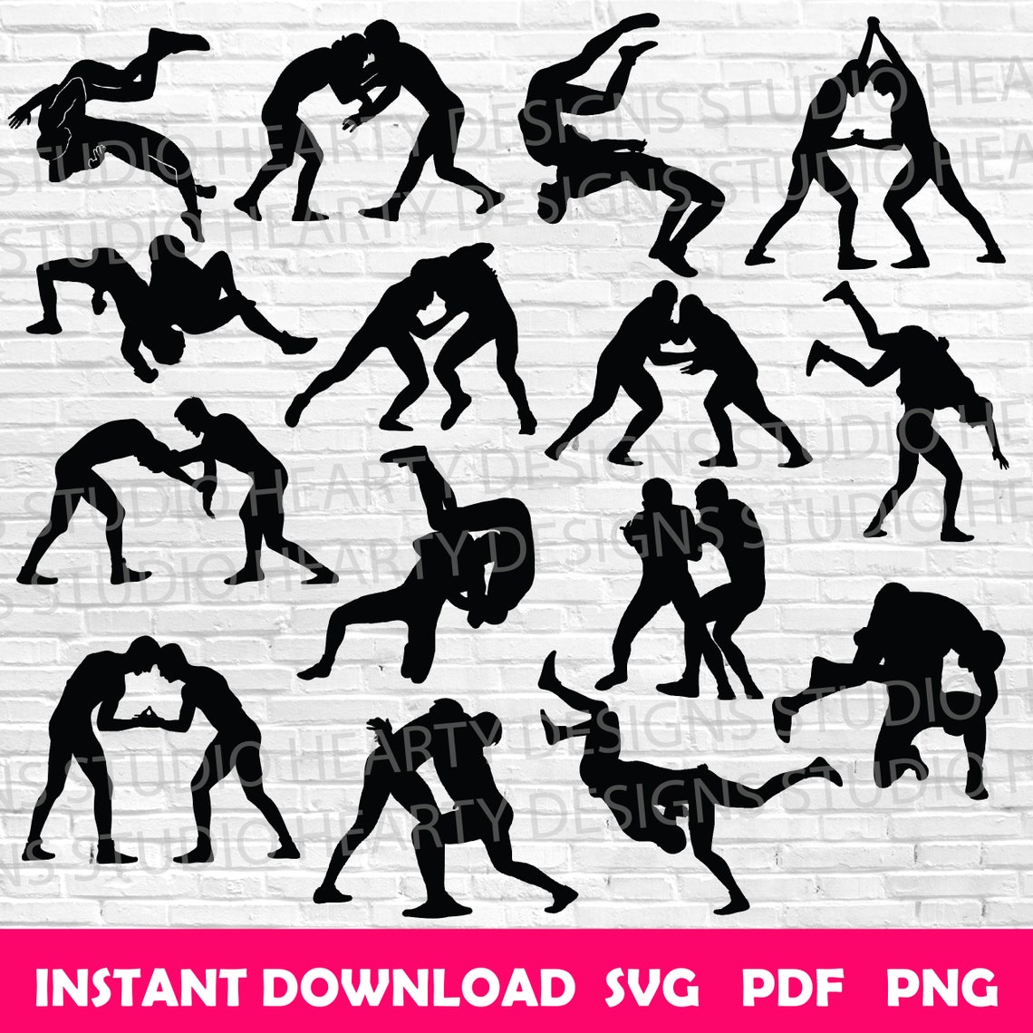 Wrestler Svg Wrestling Svg Wrestler Cricut Wrestler Svg Bundle Wrestler ...