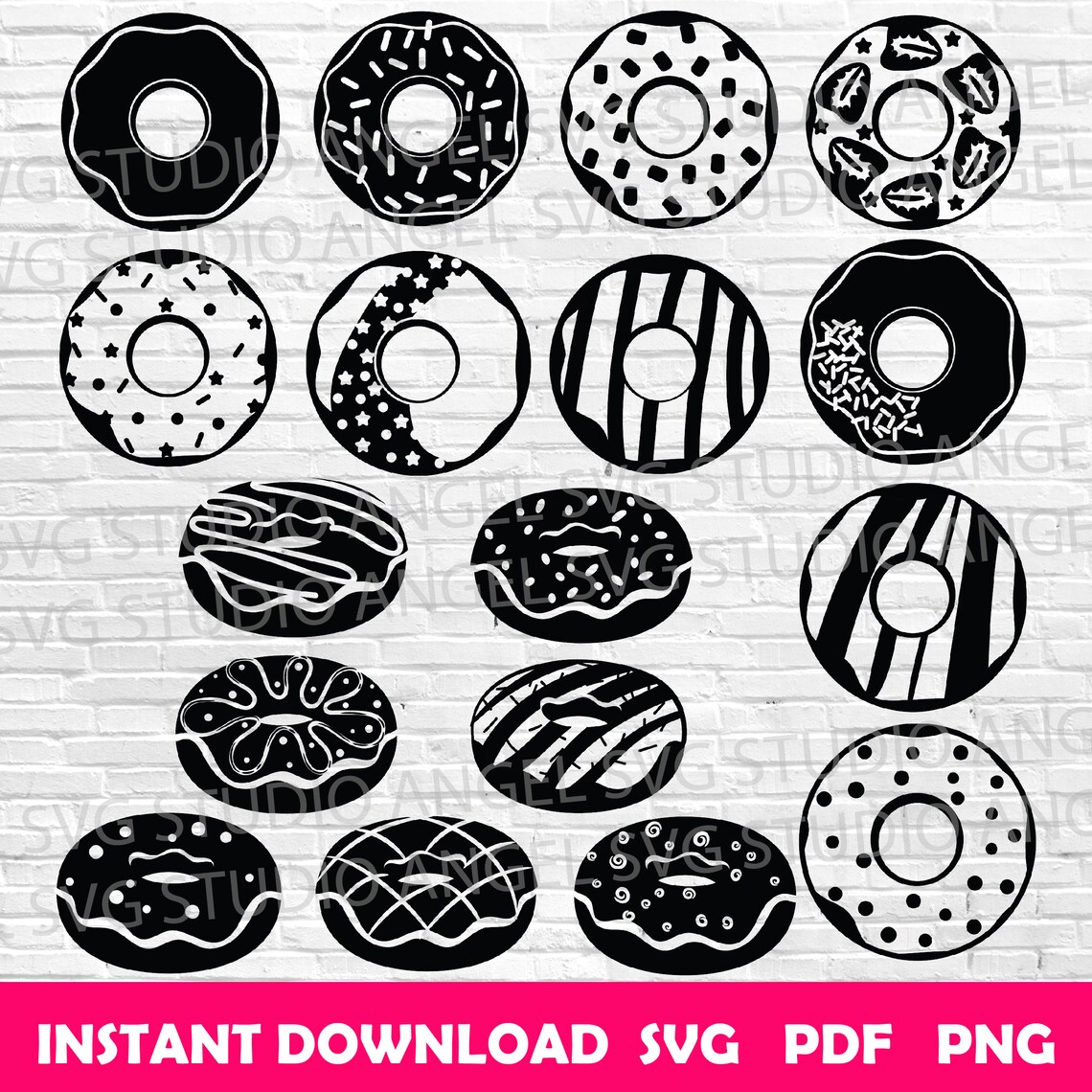 Donut Svg Doughnut Svg Donut Svg Cut Files Donut Svg Bundle - Etsy