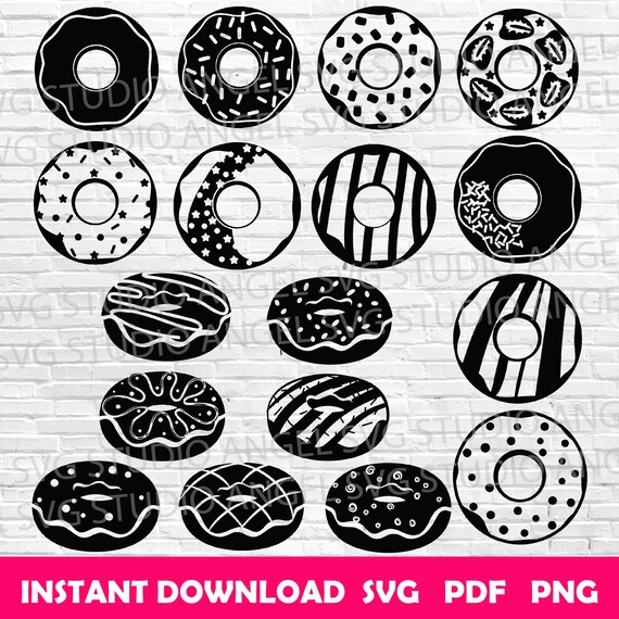 Donut Svg Doughnut Svg Donut Svg Cut Files Donut Svg Bundle - Etsy