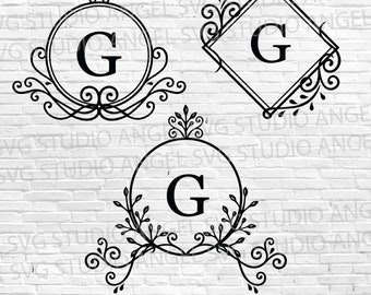 G Monogram Svg - Etsy
