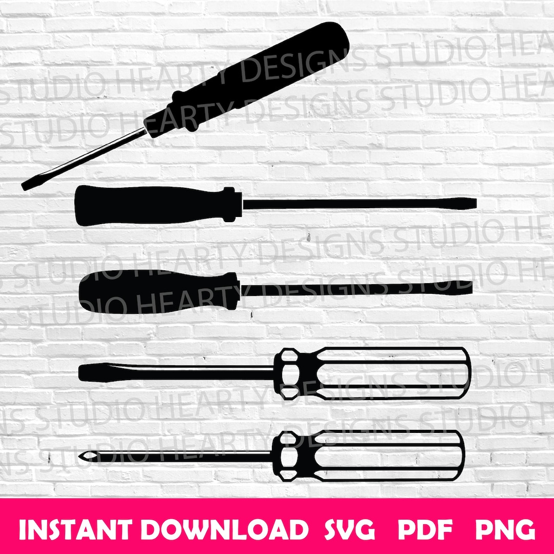 Screwdriver SVG Bundle: Cut Files, Vector Graphics for Cricut (digital ...