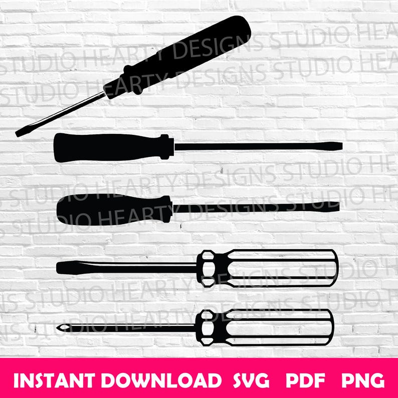 Screwdriver SVG Bundle: Cut Files, Vector Graphics for Cricut (digital ...