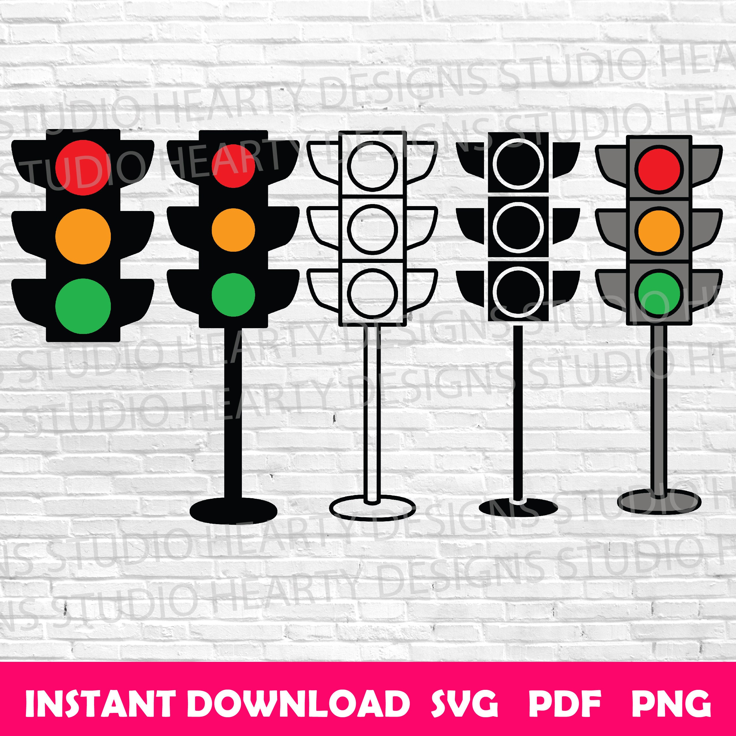 Traffic Lights Svg Traffic Lights Cricut Traffic Lights Clipart Traffic ...