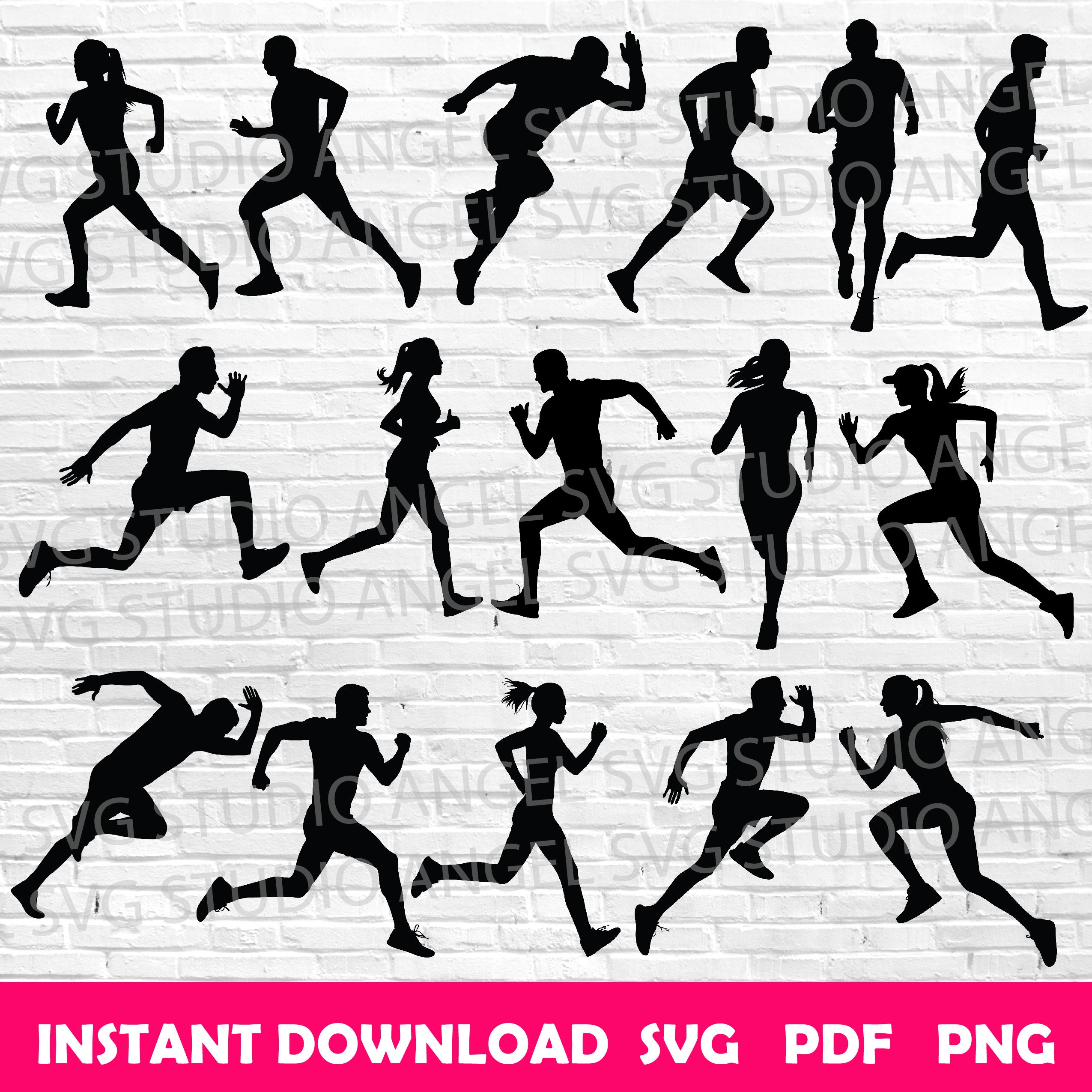 Runner Svg Runner Cricut Runner Svg Bundle Runner Svg Cut File Runner ...