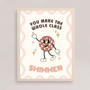 Retro Bejeweled Disco Cartoonclassroom Poster | TS Eras Tour | Cute ...