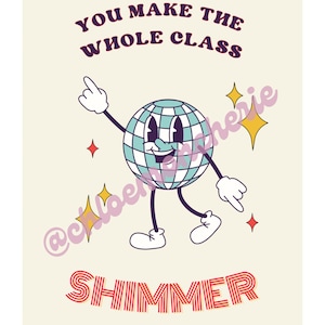 Retro Bejeweled Cartoon Disco Classroom Poster | TS Eras Tour ...