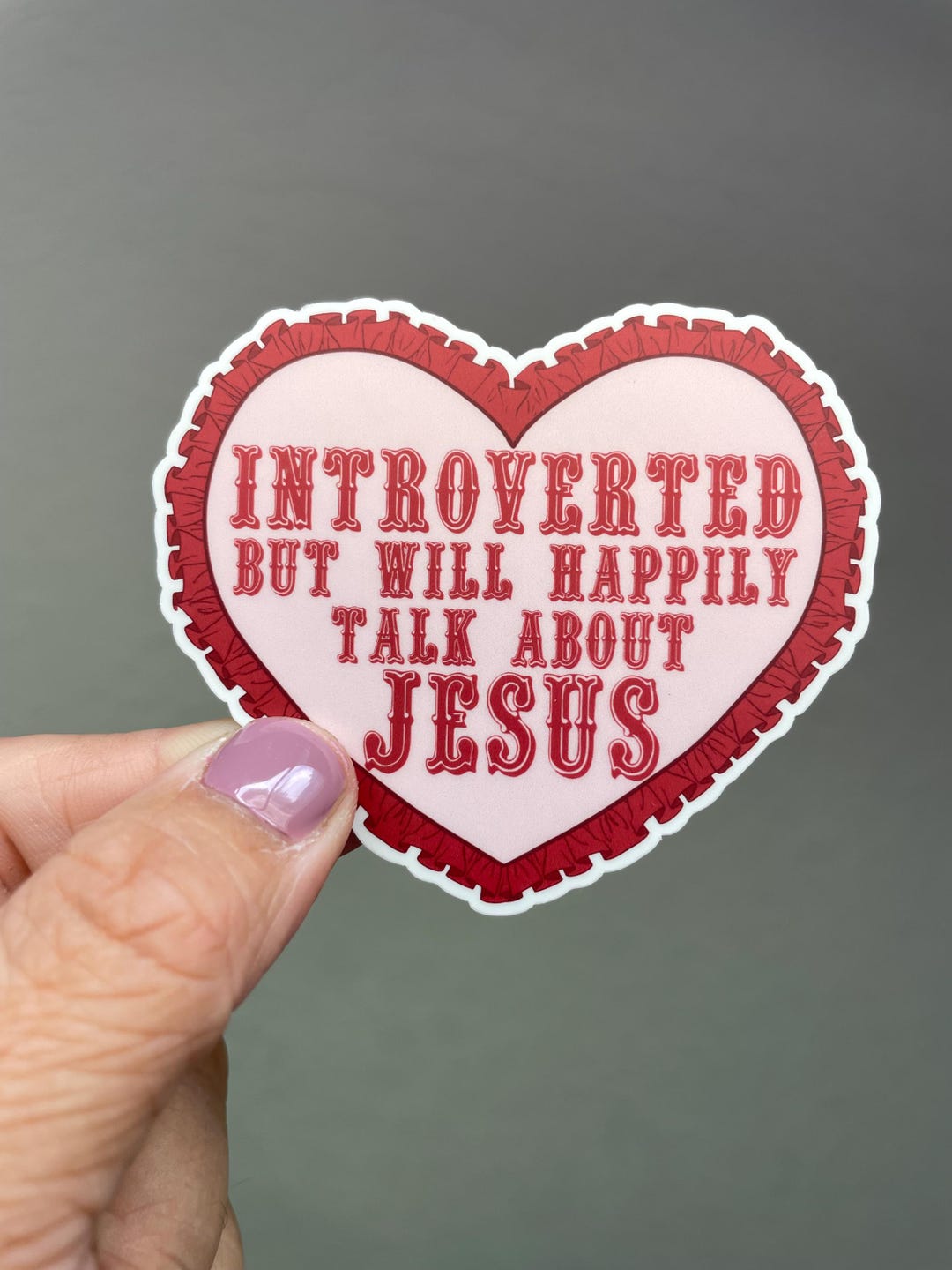 Introvert Heart Christian Scripture Sticker | Spread the Gospel ...