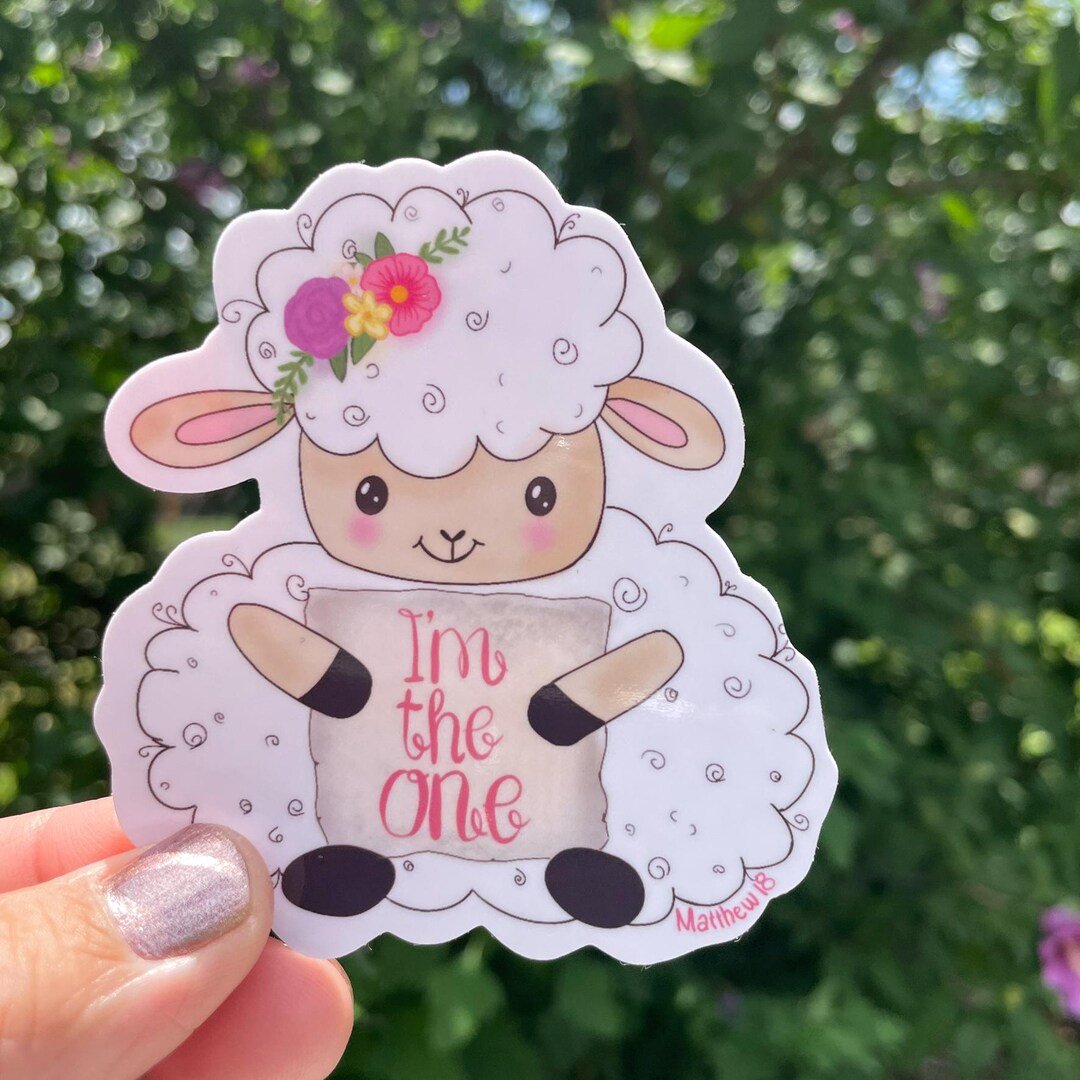 I'm the One Sheep Matthew 18 Faith Based Sticker | Christian Stickers ...