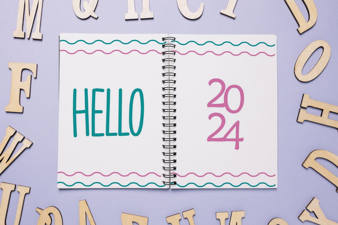 Agenda 2024 in Color / Printable 2024 / Agenda to Print / Pretty Agenda ...