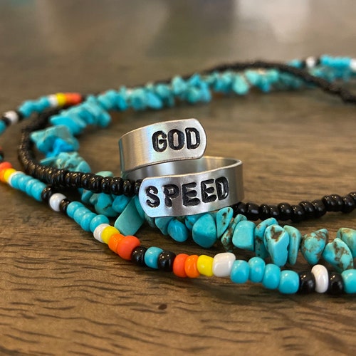 Godspeed Stamped Wrap Ring Country Music Inspired - Etsy