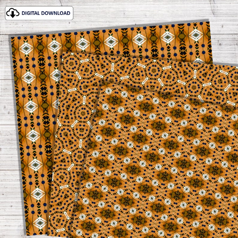 Digital Paper Pack,geometric Decorative Paper,repeating Pattern,digital ...