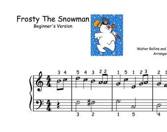 Frosty The Snowman Piano Keys Frosty The Snowman Piano | TikTok