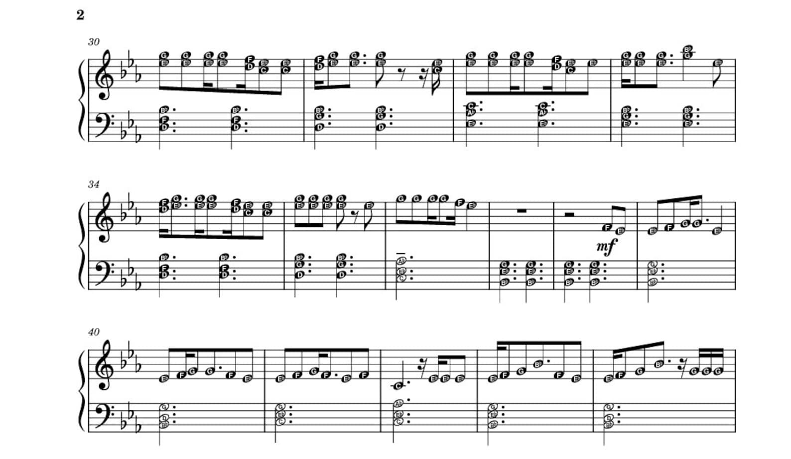 Traitor - Olivia Rodrigo Piano Sheet Self Learning Series Pop Song With ...