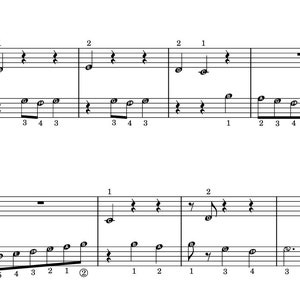 Minuet in G Major (J S Bach) Simplified for Beginners Piano Sheets for ...