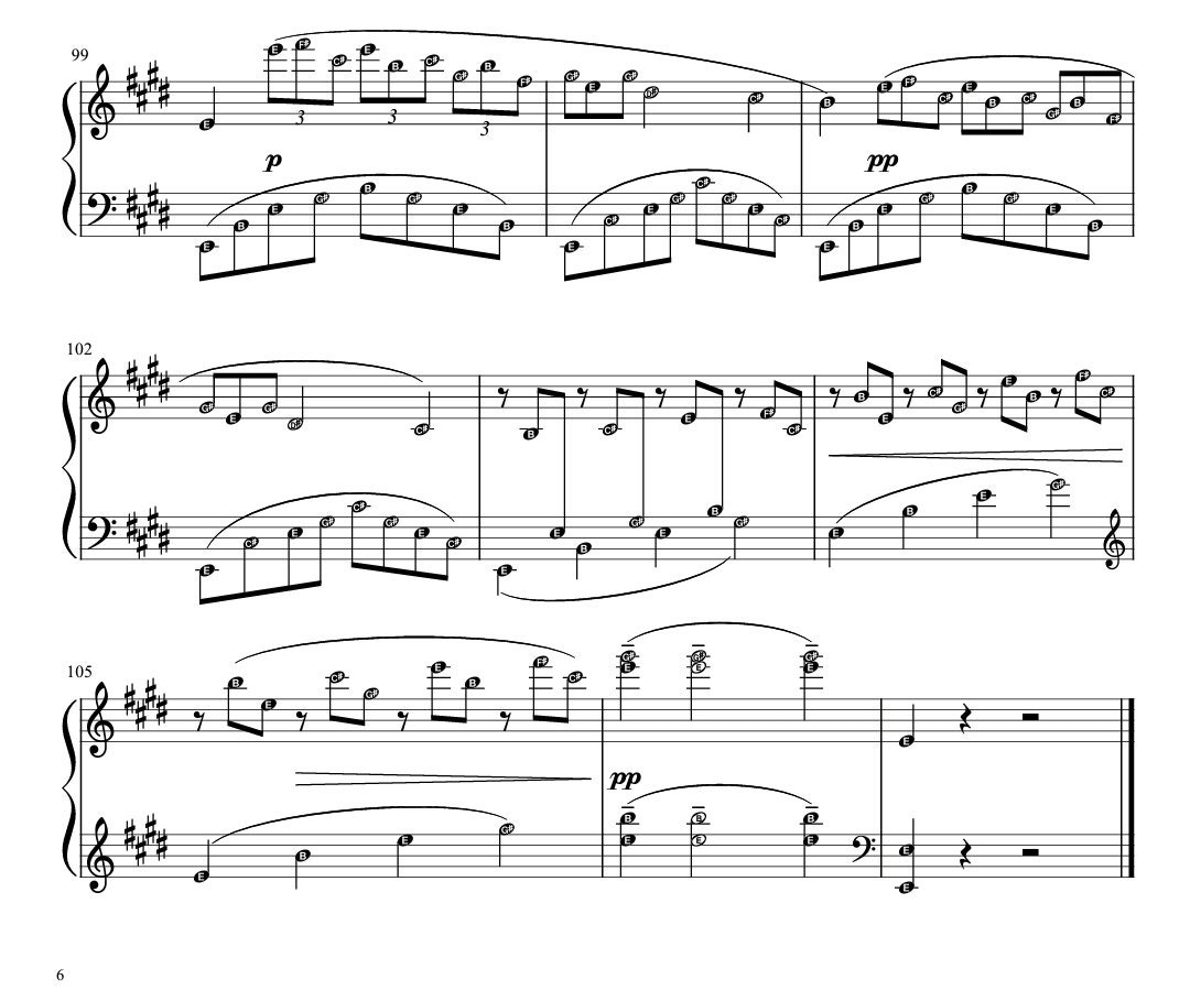 Debussy Arabesque No. 1 Piano Sheet Music: Easy Learn, Note Names (PDF ...