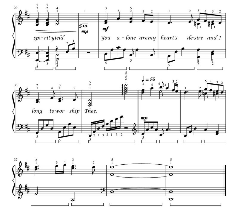 As the Deer - Piano Sheet Music Score With Note Names & FREE Lead Sheet ...